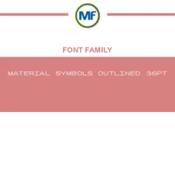 Material Symbols Outlined 36pt Bold: Free Font Download | MaisFontes