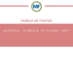 Material Symbols Outlined 36pt SemiBold: Baixar Fonte Grátis | MaisFontes