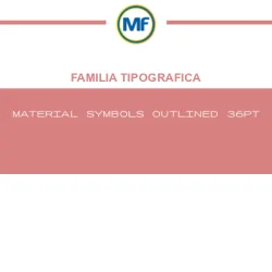 Material Symbols Outlined 36pt SemiBold: Descargar Fuente Gratis ...