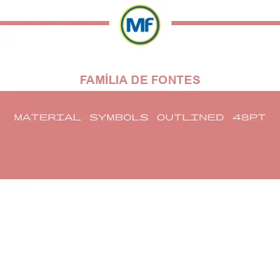 Material Symbols Outlined 48pt Família de Fontes: Baixe Grátis (Google ...