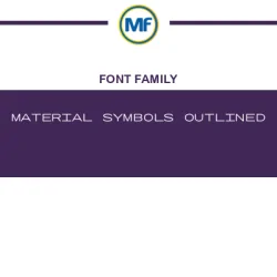 Material Symbols Outlined Bold: Free Font Download | MaisFontes
