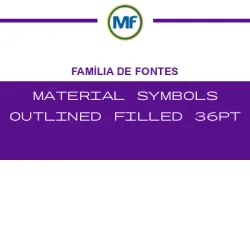 Material Symbols Outlined Filled 36pt Regular: Baixar Fonte Grátis ...