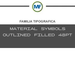 Material Symbols Outlined Filled 48pt Bold: Descargar Fuente Gratis ...