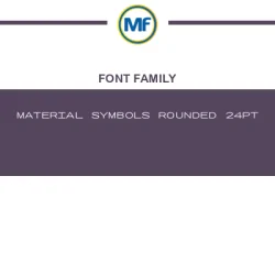 Material Symbols Rounded 24pt Light Font: Free Download | MaisFontes