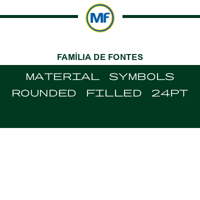 Material Symbols Rounded Filled 24pt Família de Fontes: Baixe Grátis ...