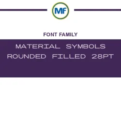 Material Symbols Rounded Filled 28pt Regular: Free Font Download ...