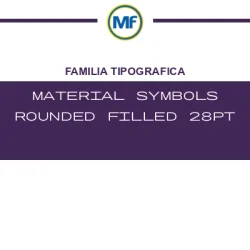 Material Symbols Rounded Filled 28pt SemiBold: Descargar Fuente Gratis ...