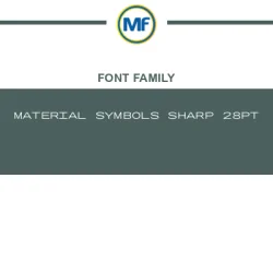 Material Symbols Sharp 28pt Bold: Free Font Download | MaisFontes