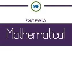 Mathematical Bold: Free Font Download | MaisFontes
