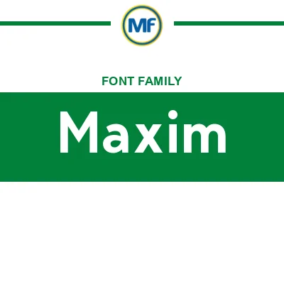 Maxim Font Family: Download Free | MaisFontes