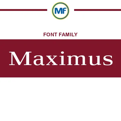 Maximus Font Family: Download Free | MaisFontes
