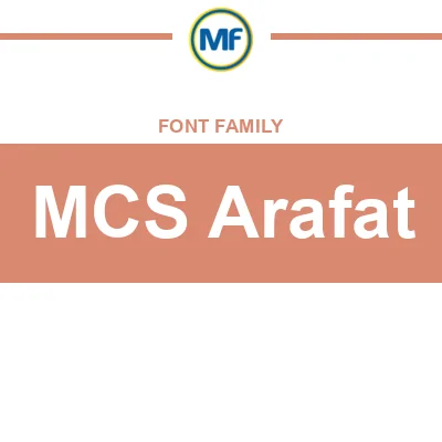 MCS Arafat Font Family: Download Free | MaisFontes