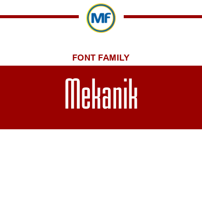 Mekanik Font Family: Download Free | MaisFontes
