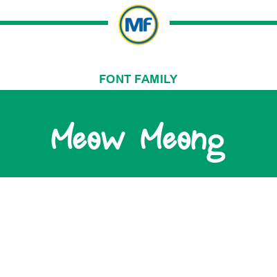 Meow Meong Font Family: Download Free | MaisFontes
