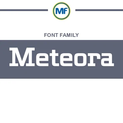Meteora Font Family: Download Free | MaisFontes