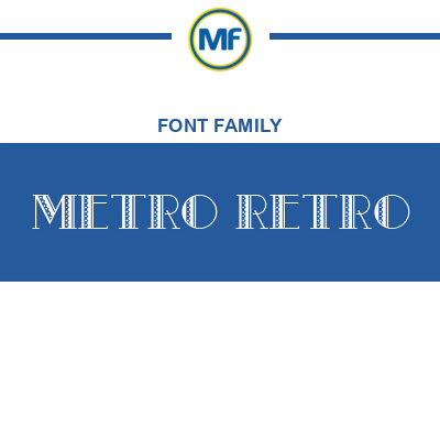 Metro Retro Font Family: Download Free | MaisFontes