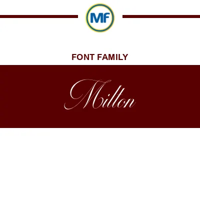 Milton Font Family: Download Free | MaisFontes