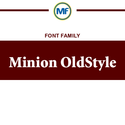 Minion OldStyle Font Family: Download Free | MaisFontes