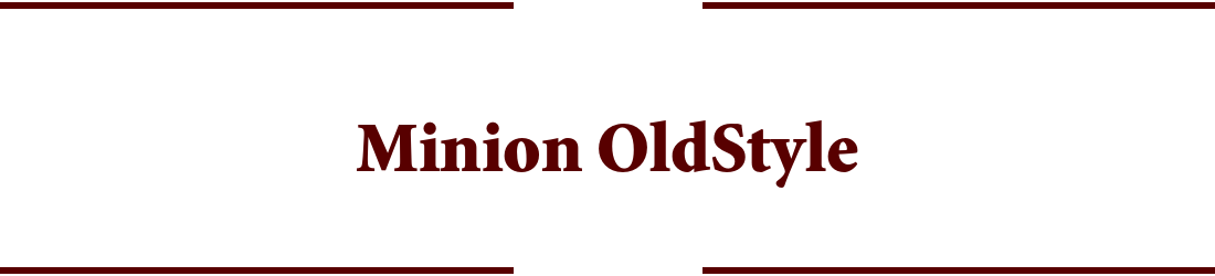 Minion OsF Bold Font: Free Download | MaisFontes