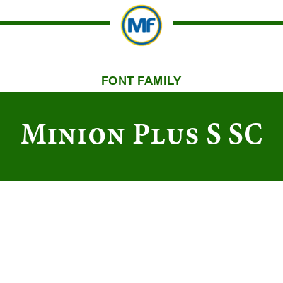 Minion Plus S SC Font Family: Download Free | MaisFontes