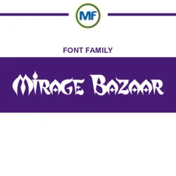 Mirage Bazaar Regular 2: Free Font Download | MaisFontes