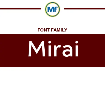 Mirai Font Family: Free Download | MaisFontes