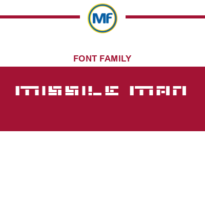 Missile Man Font Family: Download Free | MaisFontes