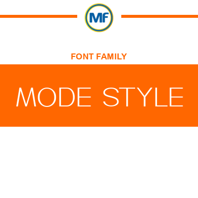 Mode Style Font Family: Free Download | MaisFontes