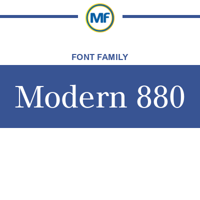 Modern 880 Font Family: Download Free | MaisFontes