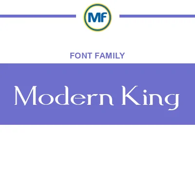 Modern King Font Family: Download Free | MaisFontes