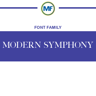 Modern Symphony Font Family: Free Download | MaisFontes