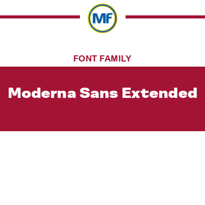 Moderna Sans Extended Font Family: Download Free | MaisFontes
