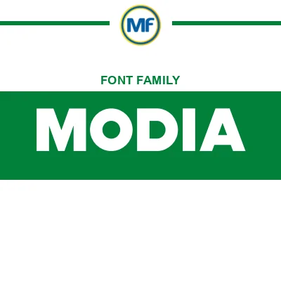 Modia Font Family: Download Free | MaisFontes