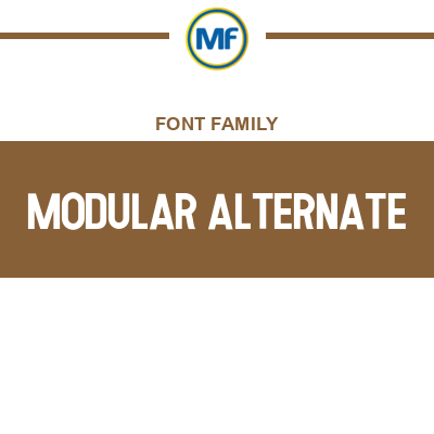 Modular Alternate Font Family: Download Free | MaisFontes