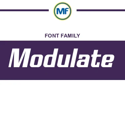 Modulate Font Family: Download Free | MaisFontes