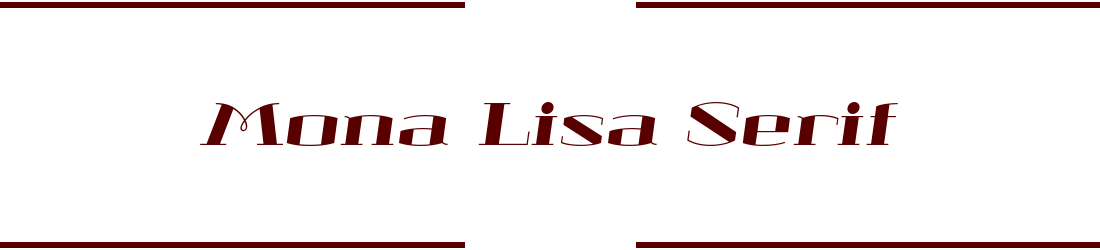 MONA LISA SERIF SemiBold: Free Font Download | MaisFontes