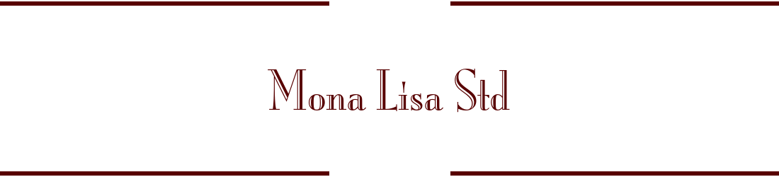 Mona Lisa Std Recut: Free Font Download | MaisFontes
