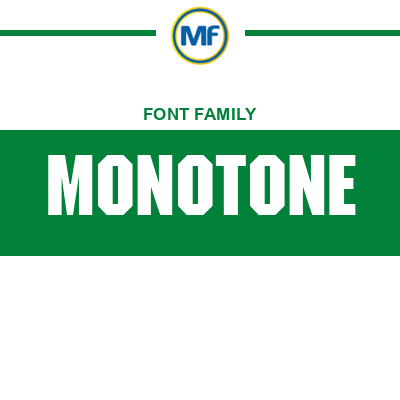 Monotone Font Family: Download Free | MaisFontes