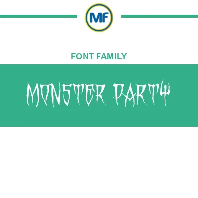 Monster Party Font Family: Download Free | MaisFontes