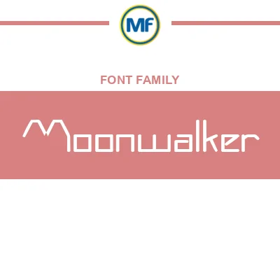 Moonwalker Font Family: Download Free | MaisFontes