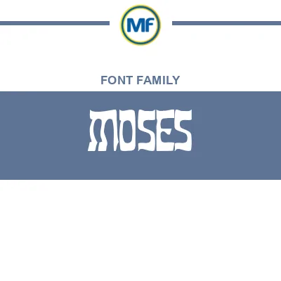 Moses Font Family: Free Download | MaisFontes