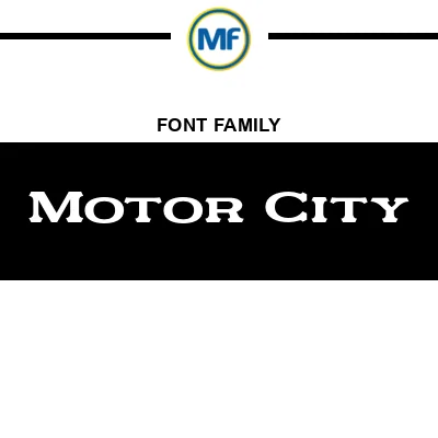 Motor City Font Family: Free Download | MaisFontes