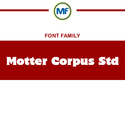Motter Corpus Std Font Family: Download Free | MaisFontes