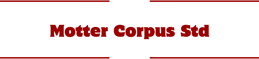 Motter Corpus Std Condensed Font: Free Download | MaisFontes