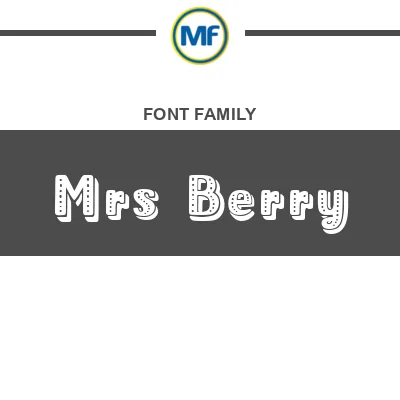 Mrs Berry Font Family: Download Free | MaisFontes