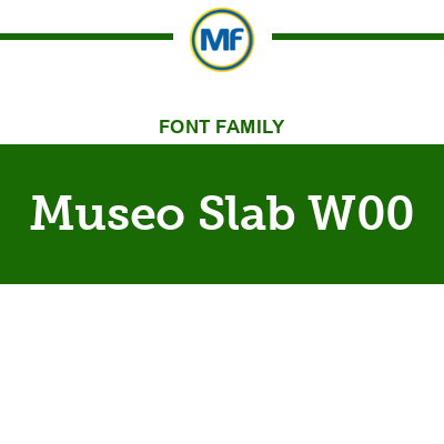 Museo Slab W00 Font Family: Download Free | MaisFontes