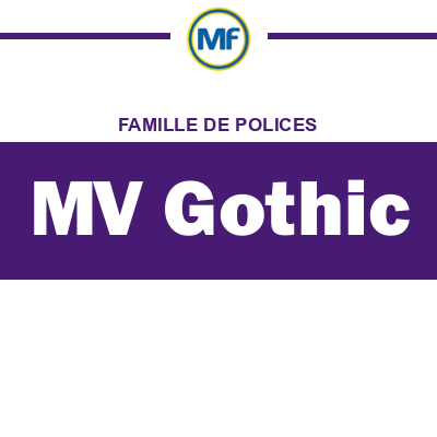 MV Gothic Famille de Polices: Téléchargement Gratuit | MaisFontes