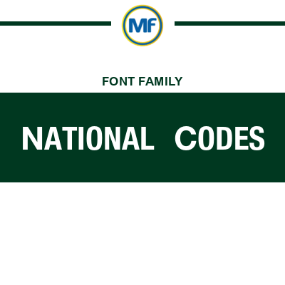 National Codes Font Family: Free Download | MaisFontes