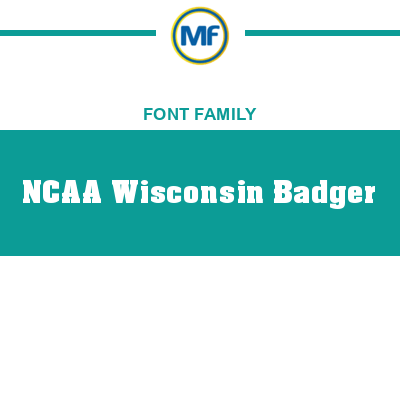 NCAA Wisconsin Badger Font Family: Download Free | MaisFontes
