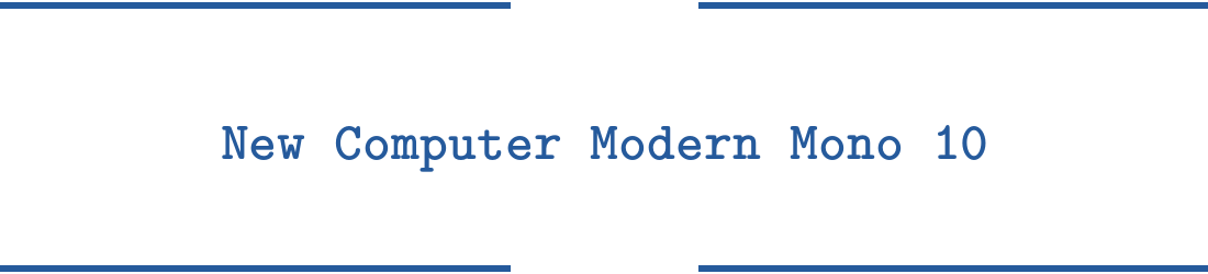 New Computer Modern Mono 10 Font Family: Free Download | MaisFontes